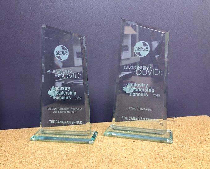 The Canadian Shield named Ultimate COVID hero for work making PPE