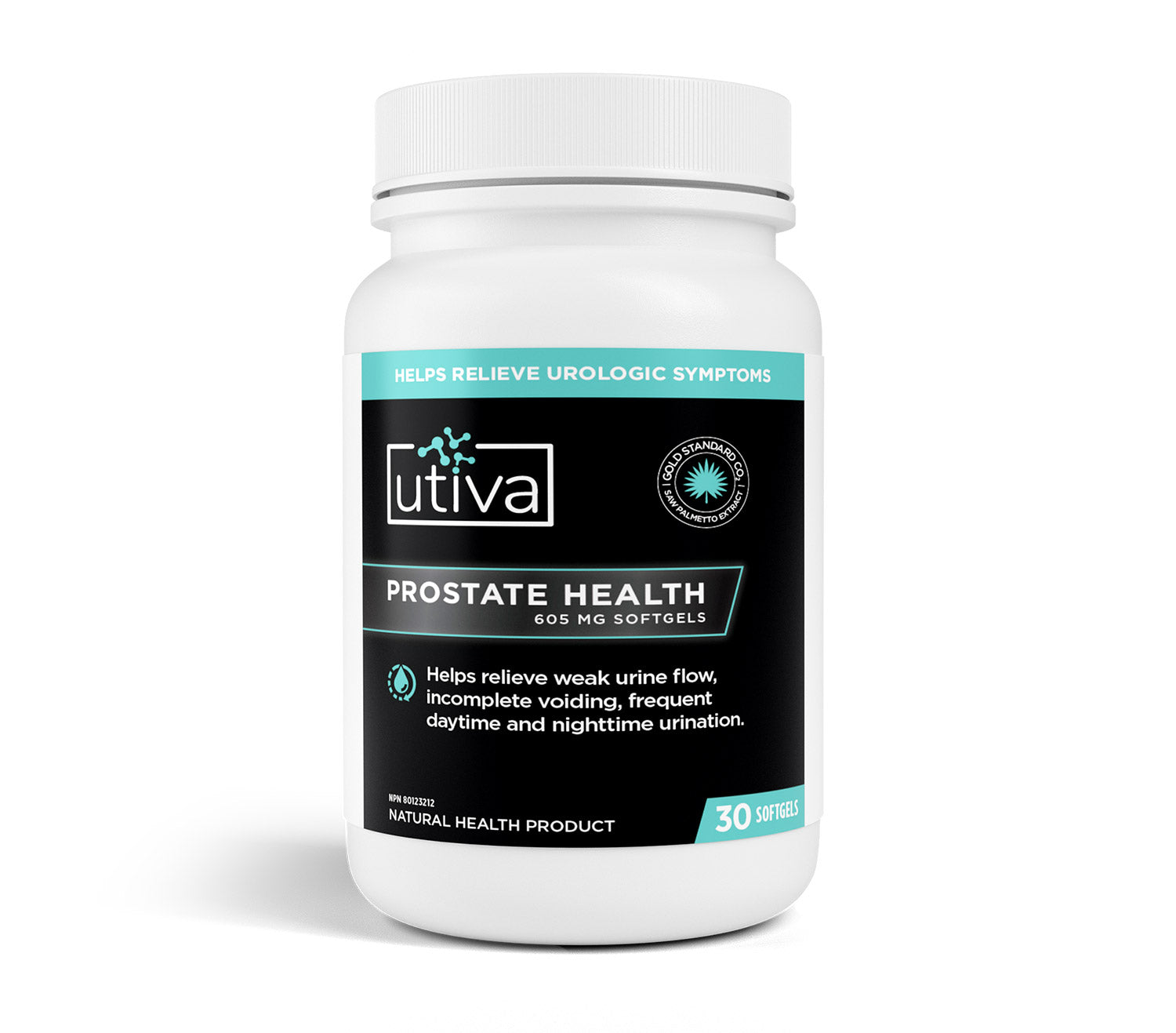 Utiva Prostate Health - 30 Softgels – The Canadian Shield
