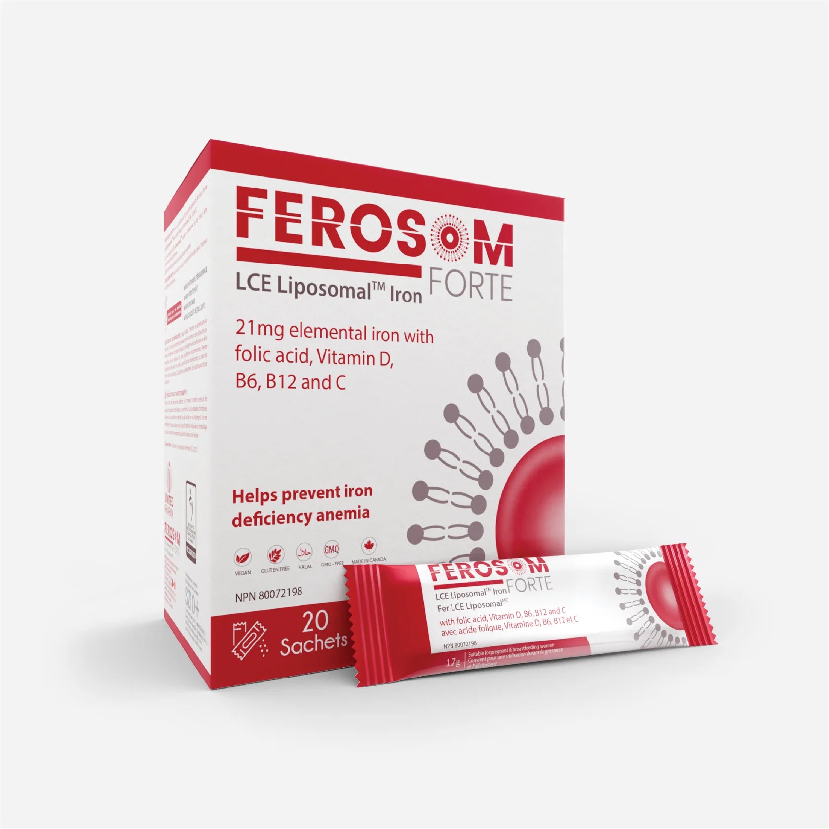 Ferosom Forte Iron - 20 Sachets – The Canadian Shield